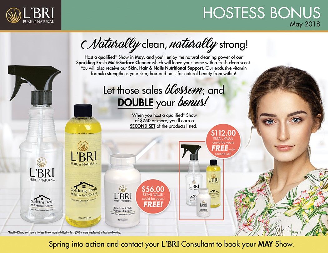 L'BRI News | May 2018 Hostess Bonus