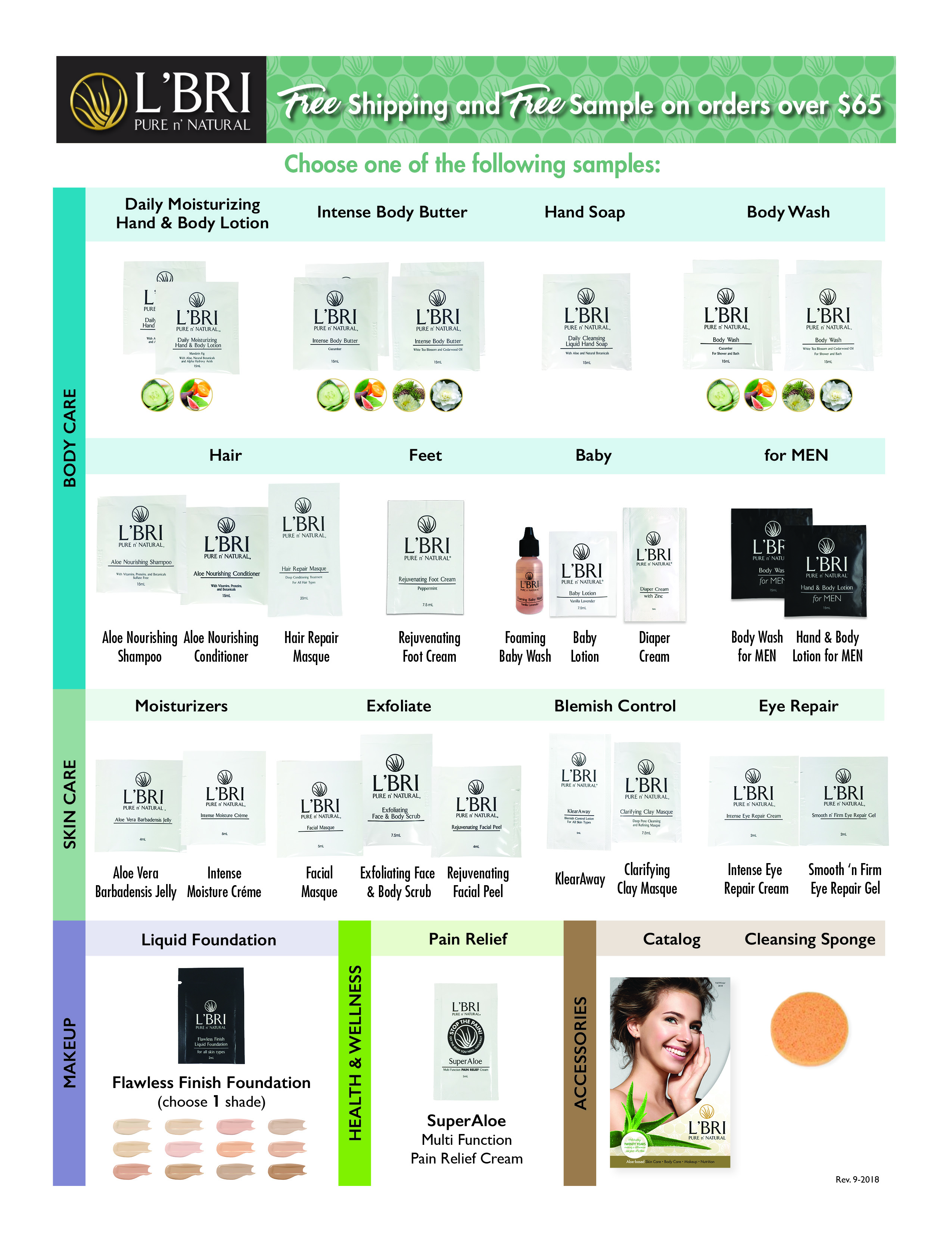 L'BRI News | New Free Gift Sample Sheet resource available