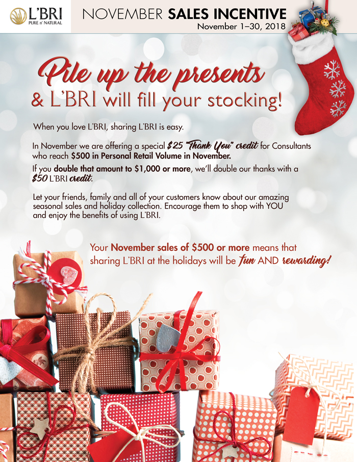 L'BRI News | November Sales Incentive